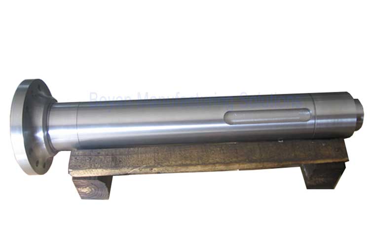 Big custom drive shaft with flat key and OD ground - Boyan ...
