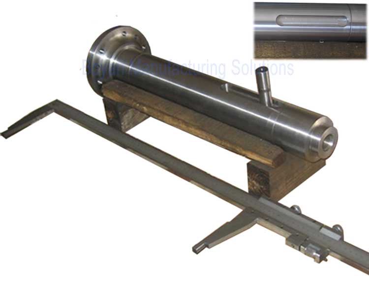 Big custom drive shaft with flat key and OD ground - Boyan ...