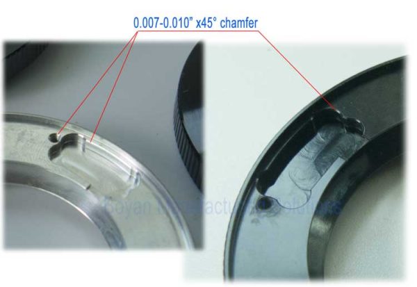 Aluminum black anodized camera lens retaining ring - Boyan ...